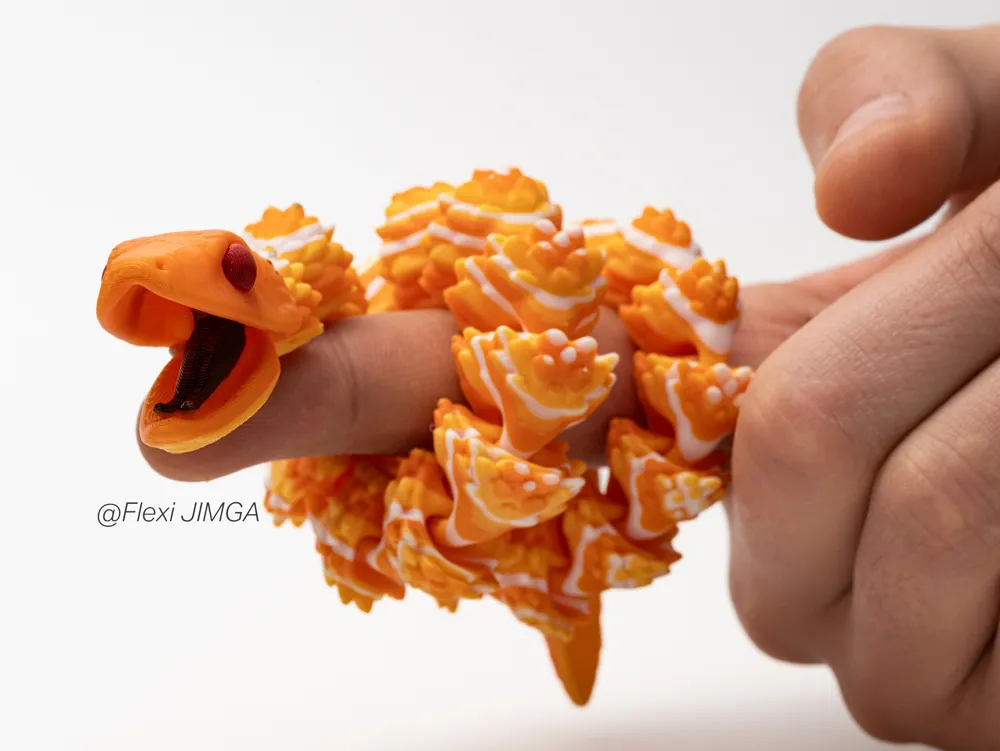 Mini Snake Articulated Animal - Free 3D Print Model - MakerWorld