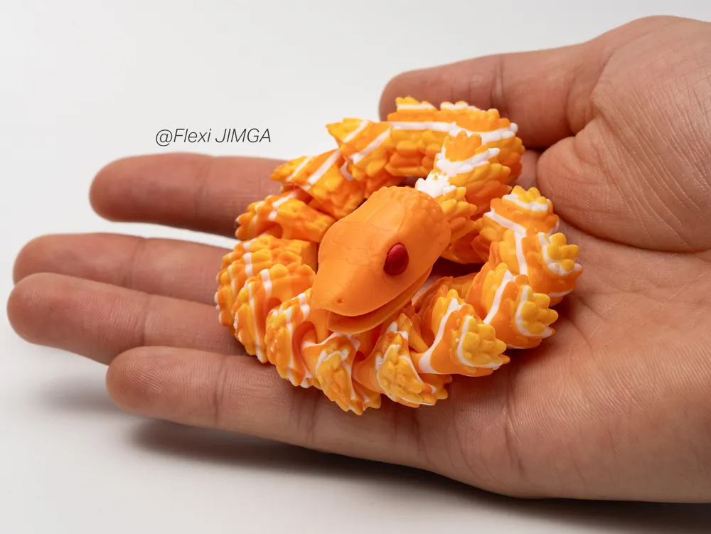 Mini Snake Articulated Animal - Free 3D Print Model - MakerWorld