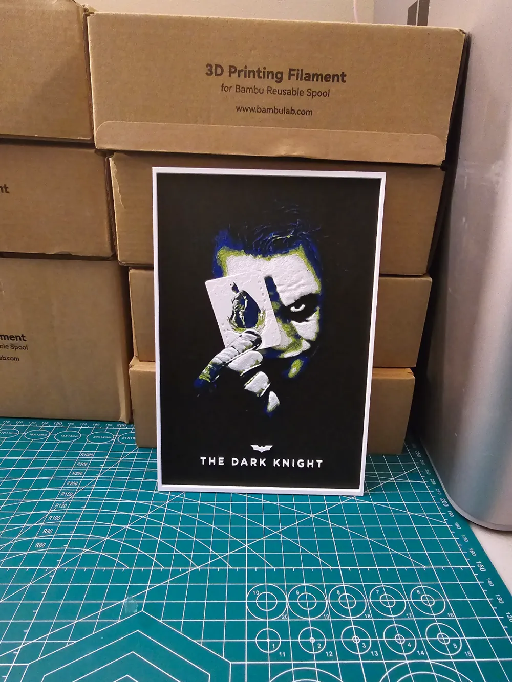 The Dark Knight Movie Poster - Hueforge Art by Lumpy3D - MakerWorld