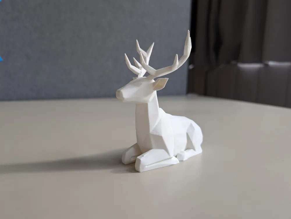 Festive Low Poly Christmas Reindeer - Free 3D Print Model - MakerWorld