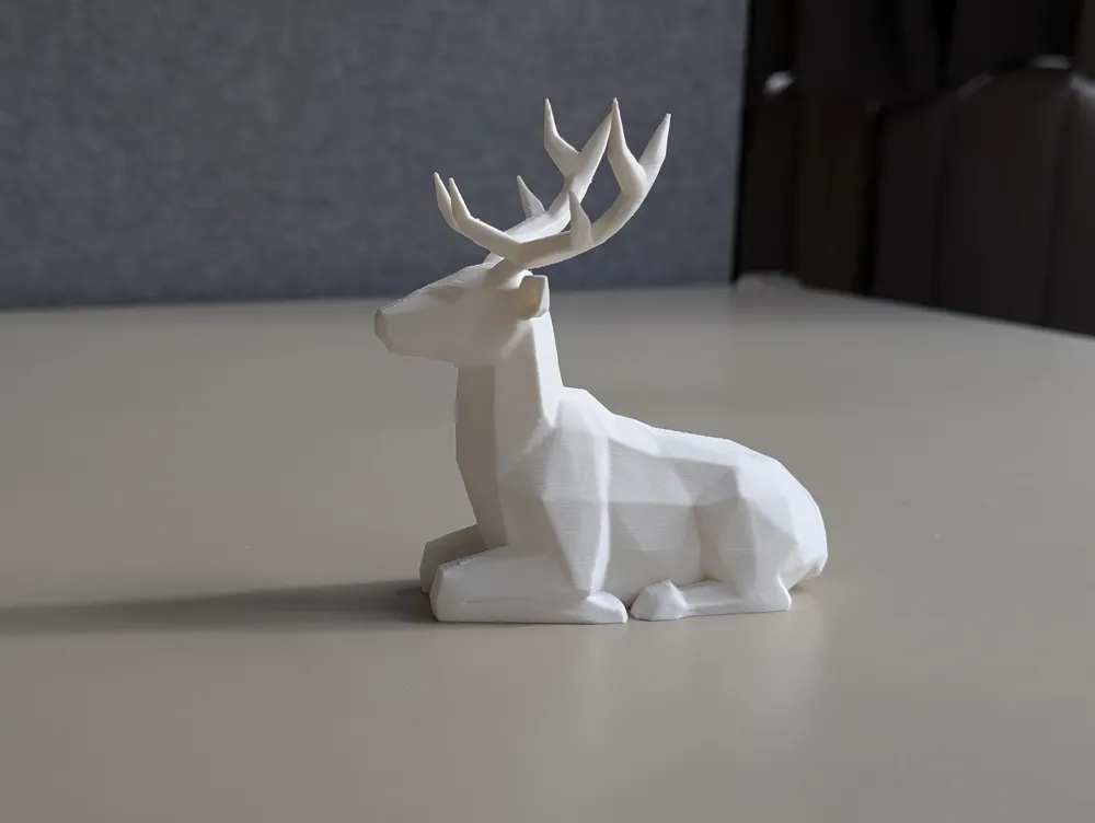 Festive Low Poly Christmas Reindeer - Free 3D Print Model - MakerWorld