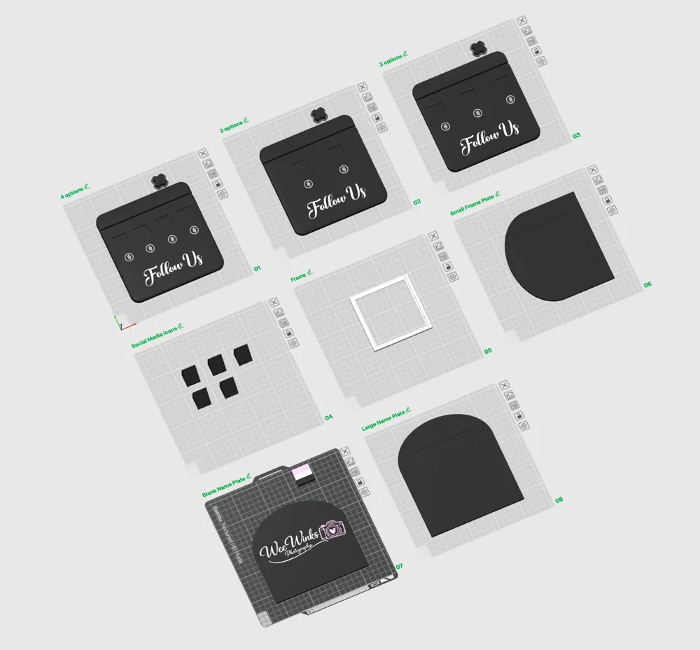 Social Media NFC Display Stand - Free 3D Print Model - MakerWorld
