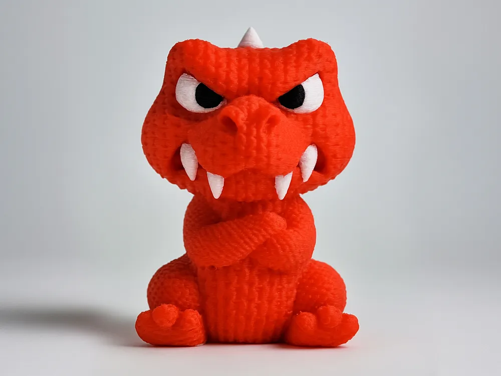 Grumpy Knitted T-Rex Dinosaur - Angry Cute Animal by Draft.Axis ...