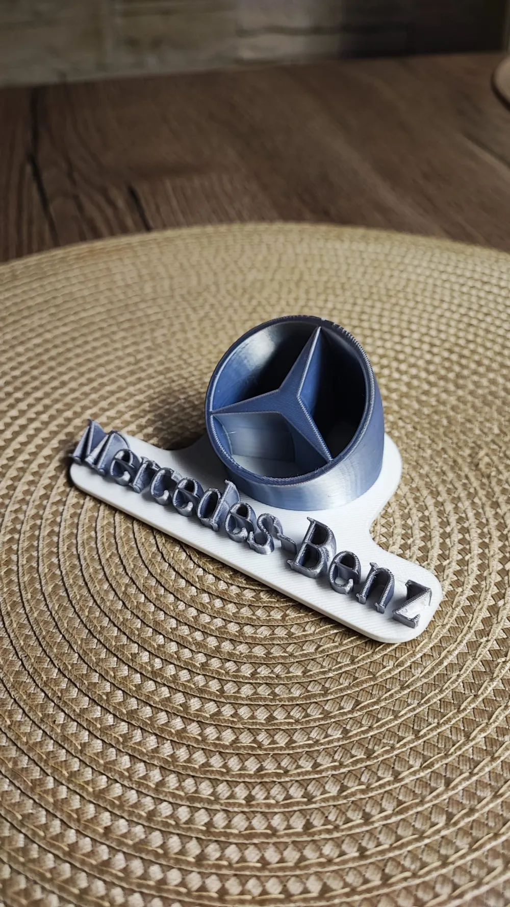 Mercedes Car Logo Stand - Free 3D Print Model - MakerWorld