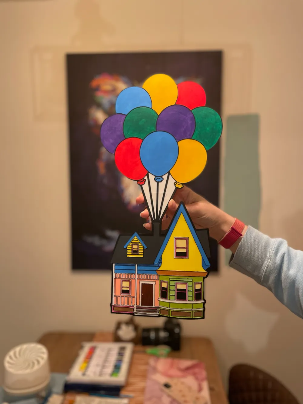 UP Balloon House Key Holder - Free 3D Print Model - MakerWorld
