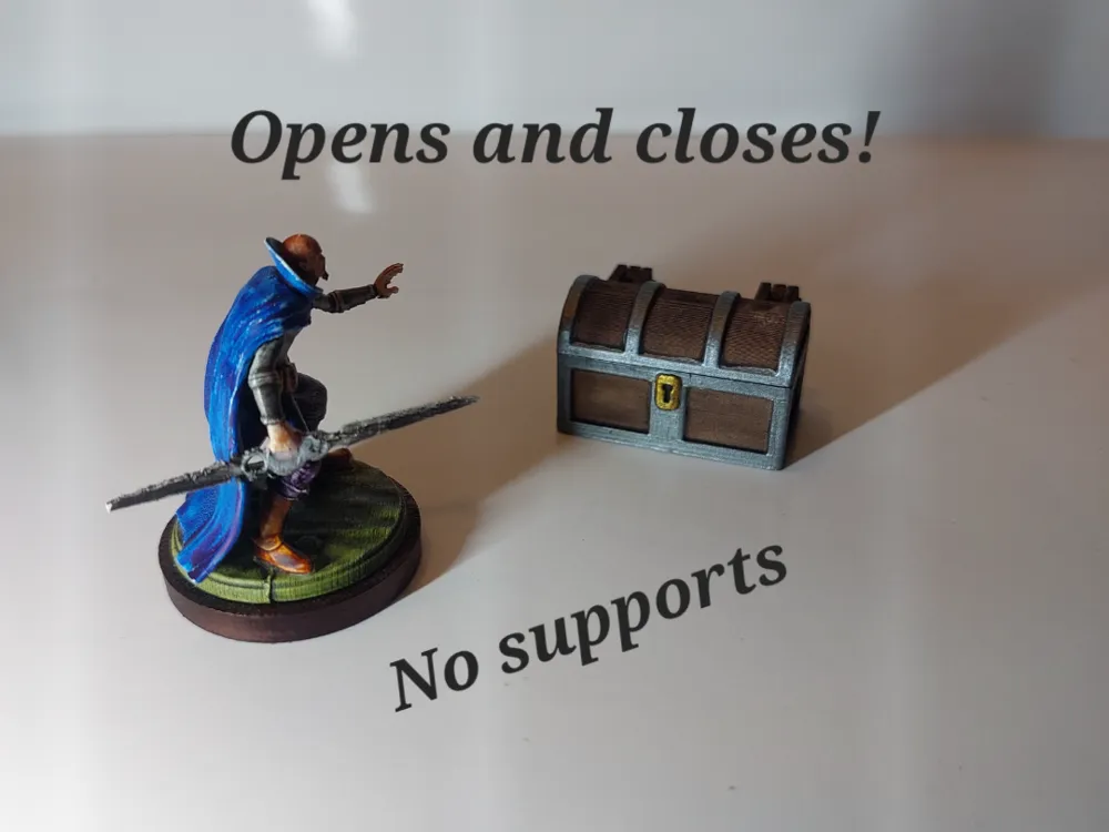 DnD Chest - D&D Scatter - Fully interactive TTRPG - Free 3D Print Model ...