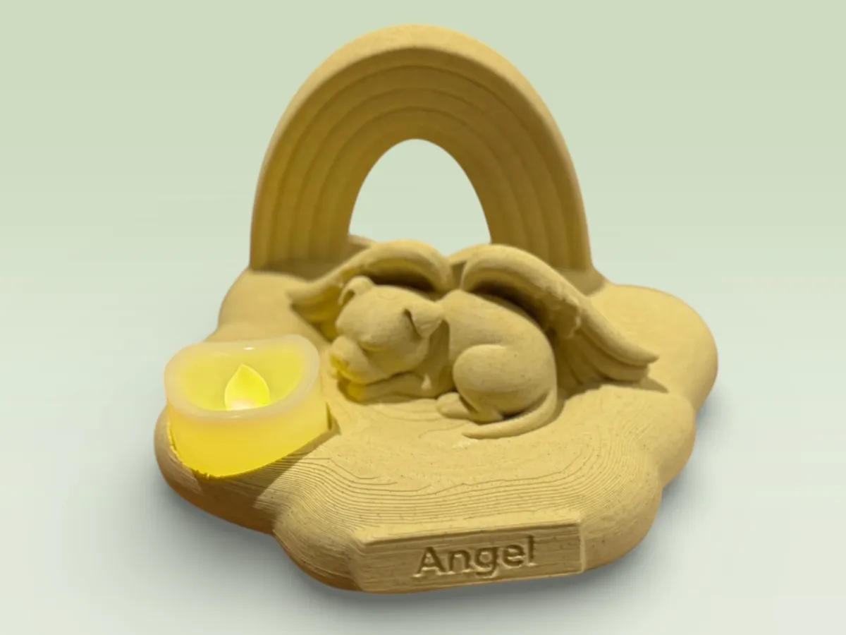 Mémorial Pitbull / Stafford Ange sur Nuage Arc-en-ciel - Modèle d ...