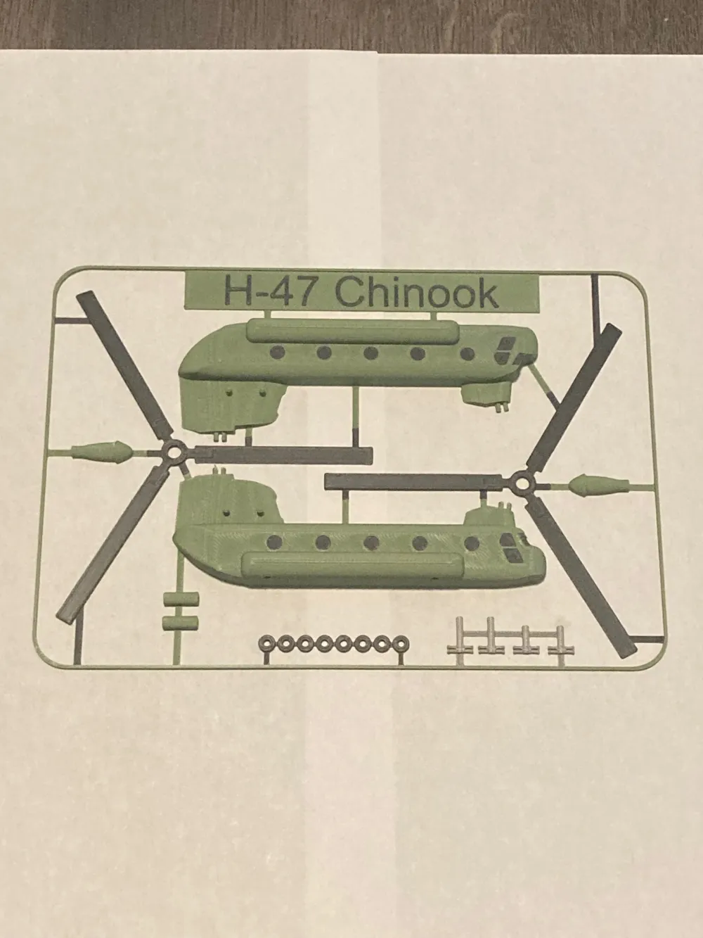 H-47 Chinook Kit Card by N3D MakerWorld: Download Free 3D Models