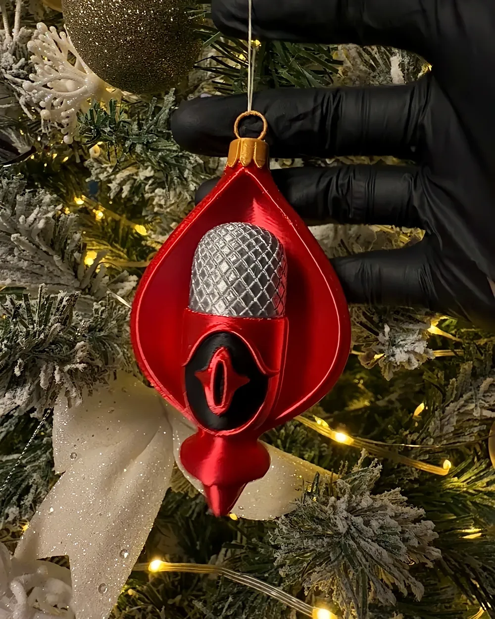 Alastor's Microphone Christmas Ornament - Free 3D Print Model - MakerWorld