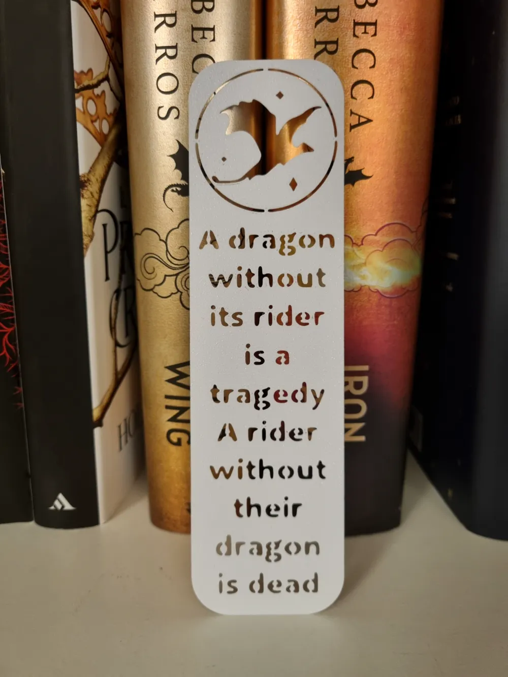 Fourth Wing Bookmark - Free 3D Print Model - MakerWorld