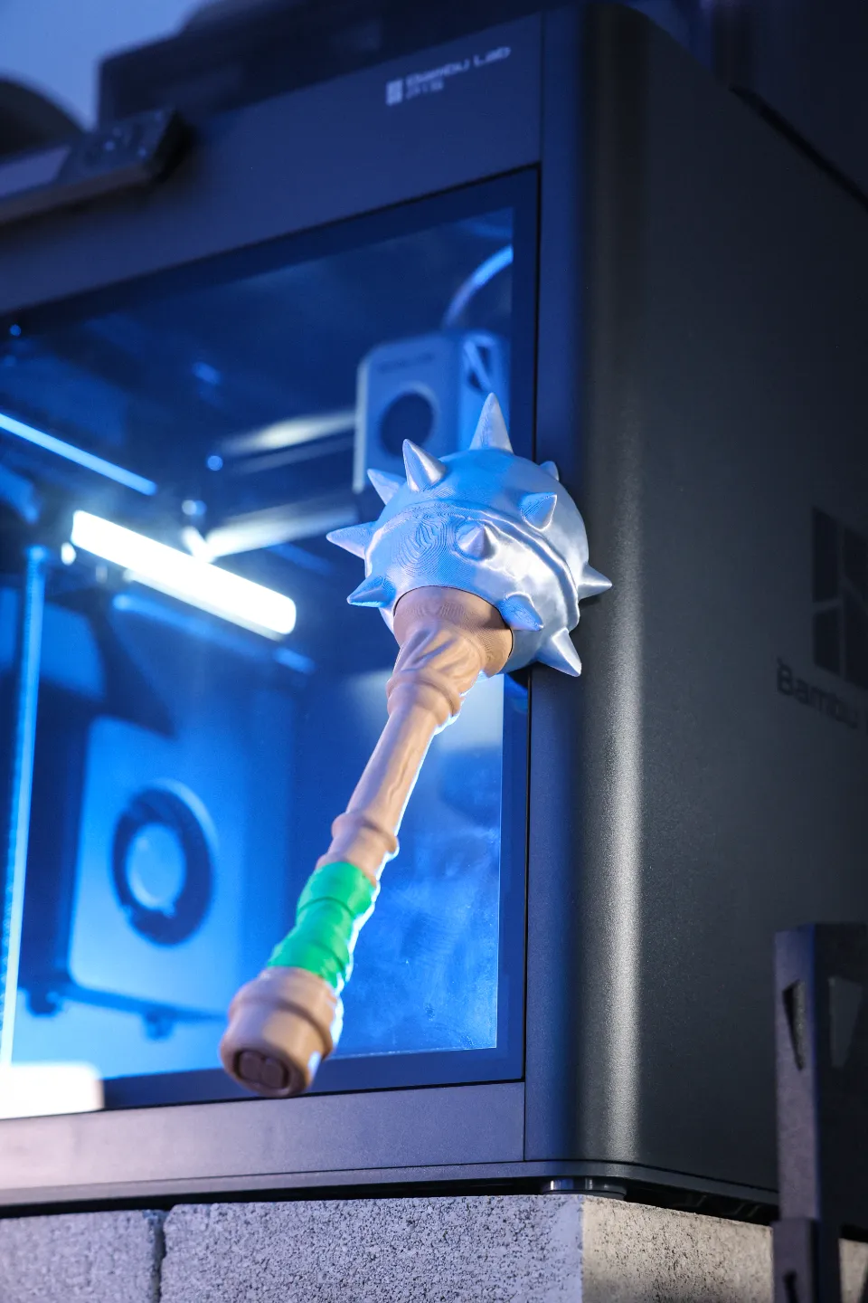 Mighty Mace - Handle for Bambu Lab printers by Holoprops MakerWorld: Download Free 3D Models