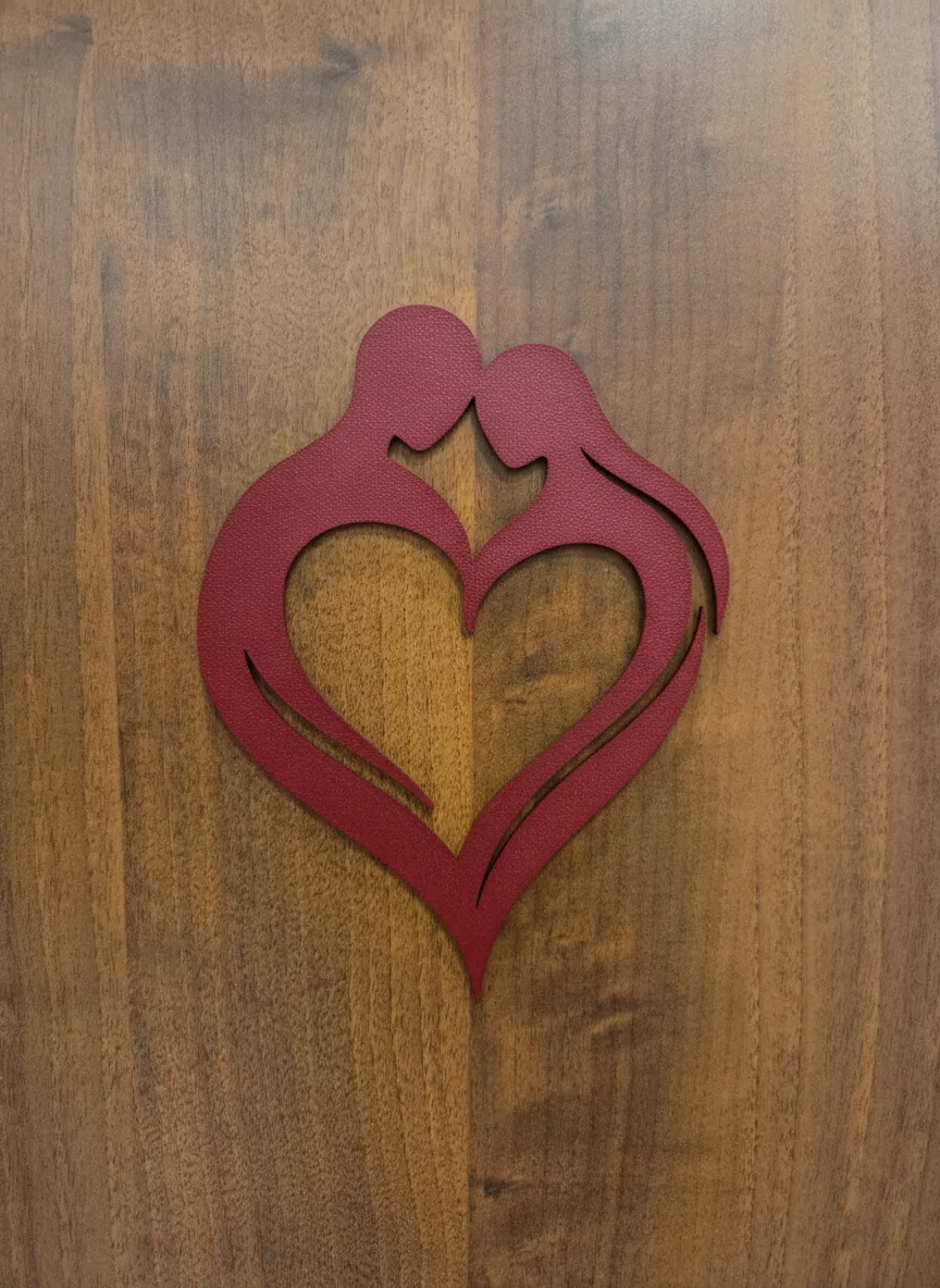 Romantic Heart Couple - Valentine's Day Wall Art - Free 3D Print Model ...