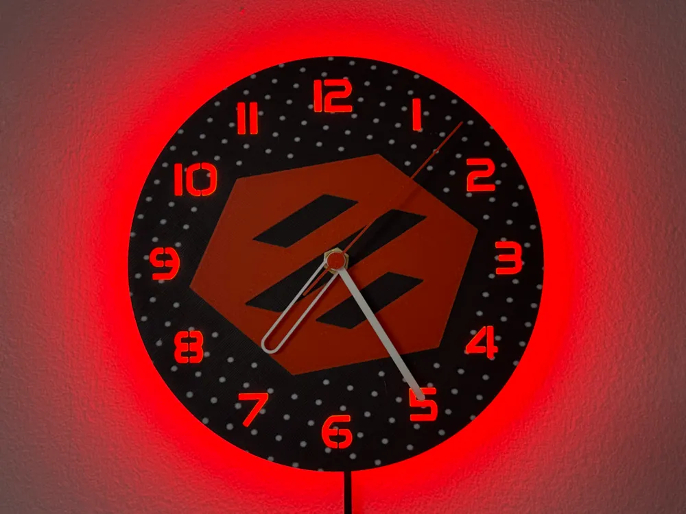 wall / desk clock Voron HueForge by cP3D - MakerWorld