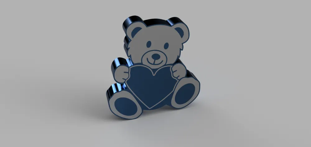 Multicolor bear decoration by Frank3D - MakerWorld