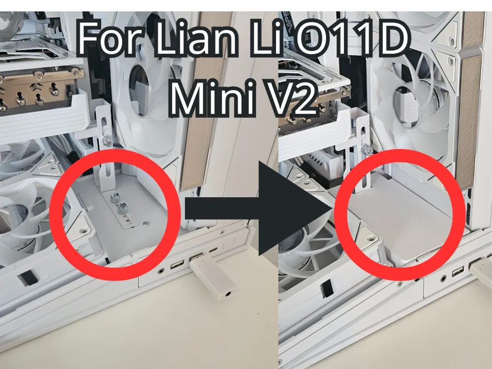 Bottom cover for Lian Li O11D Mini V2 by LinuX3D MakerWorld: Download ...