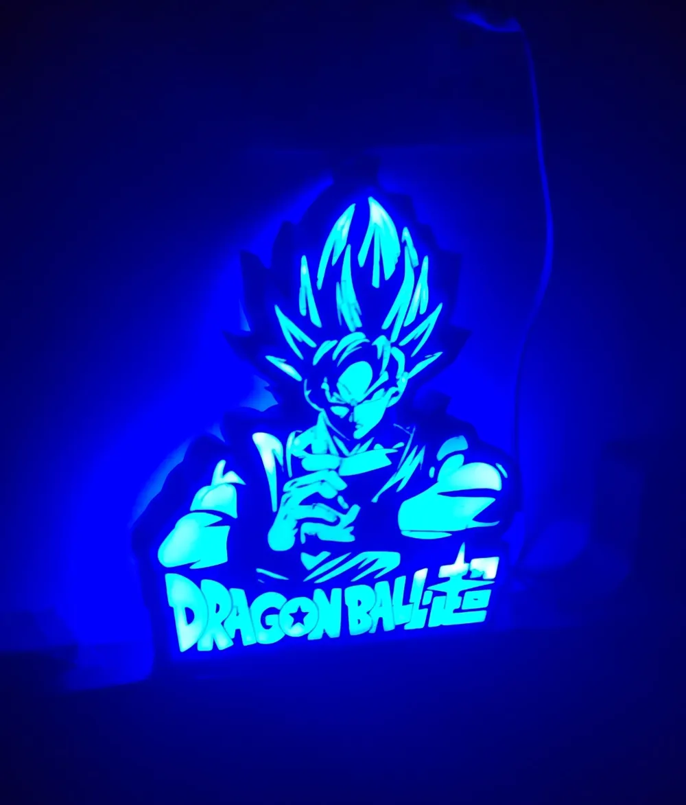 Dragon Ball Goku Lamp with Cover over 20cm by peppinerus - MakerWorld