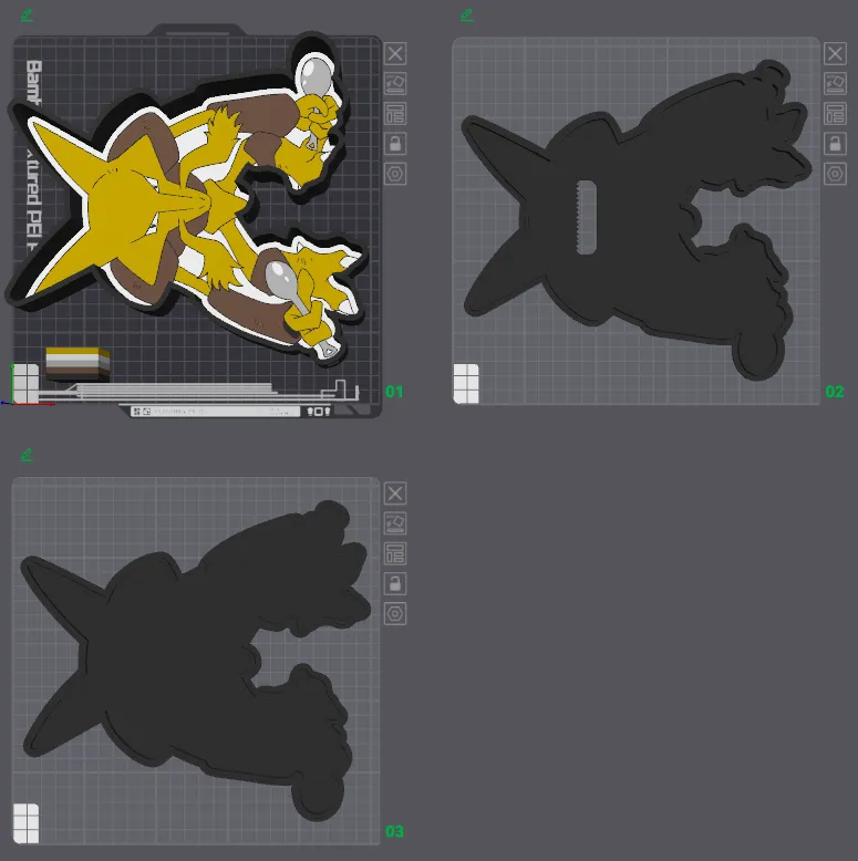 Pokemon - 0065 Alakazam LED Lamp by BeeTee 3D - MakerWorld