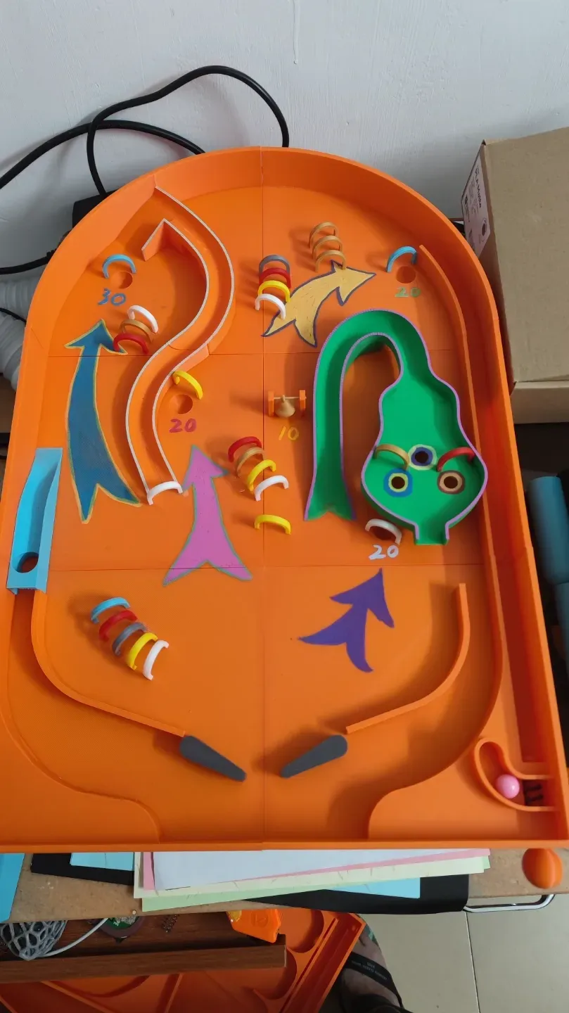 Pinball—Mini Printable Arcade Game 3.0 by 路萤3D打印 MakerWorld: Download ...