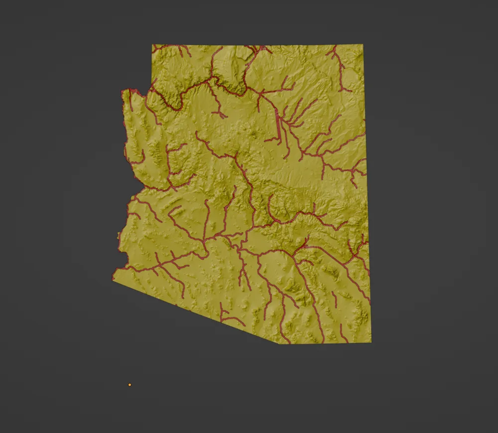 Arizona, USA (AZ) Topographic Map by ansonl - MakerWorld