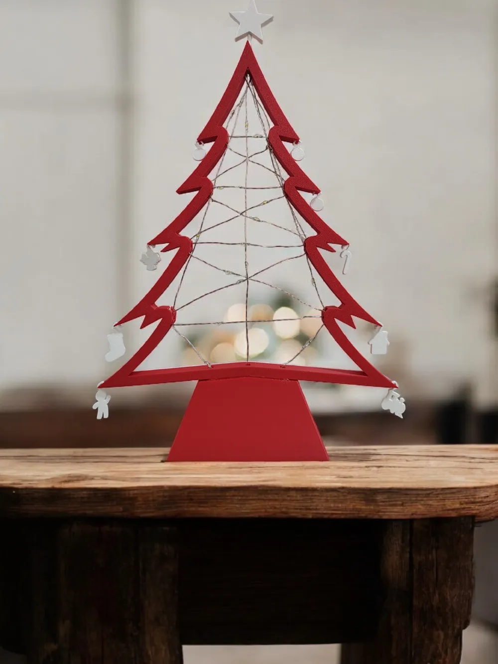 Christmas tree with Fairy Lights String Light by Marcosxp MakerWorld ...