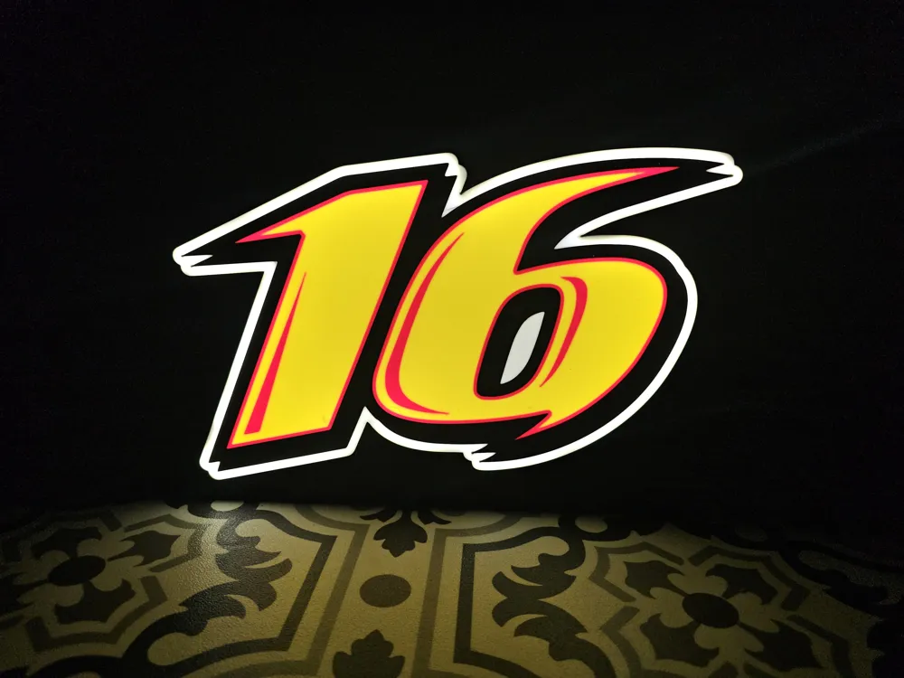 Greg Biffle 16 LED Lightbox Sign - Free 3D Print Model - MakerWorld