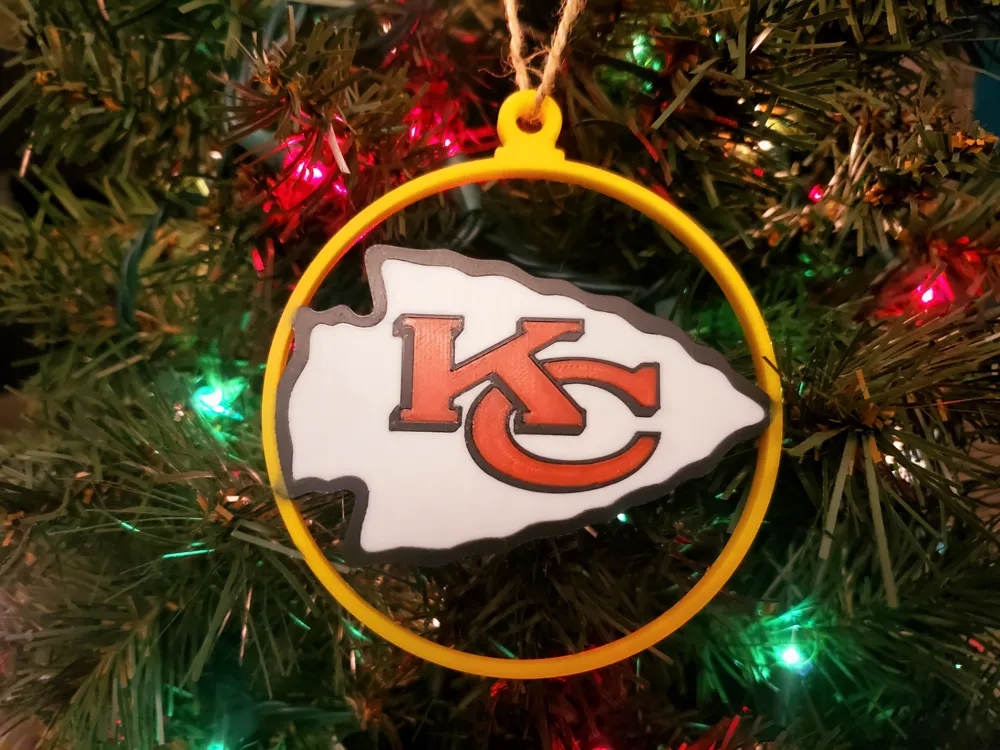 Kansas City Chiefs Christmas Ornament by CY Desi8ns - MakerWorld
