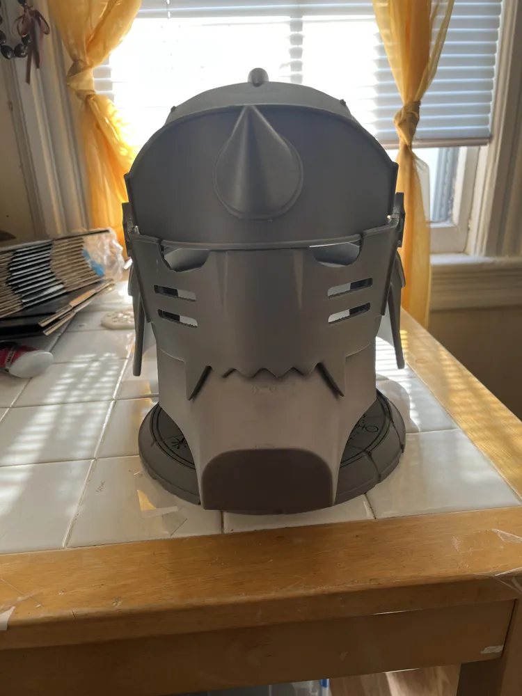 Alphonse Elric Helmet W/ Stand - Free 3D Print Model - MakerWorld