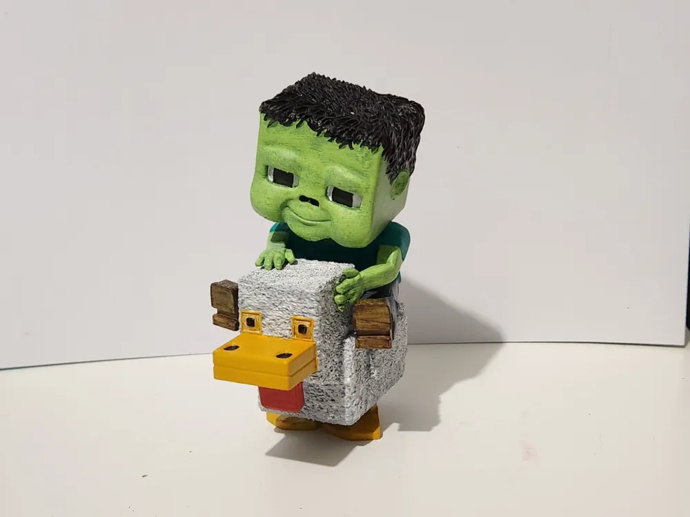 Minecraft Movie Zombie Chicken Jockey - Free 3D Print Model - MakerWorld