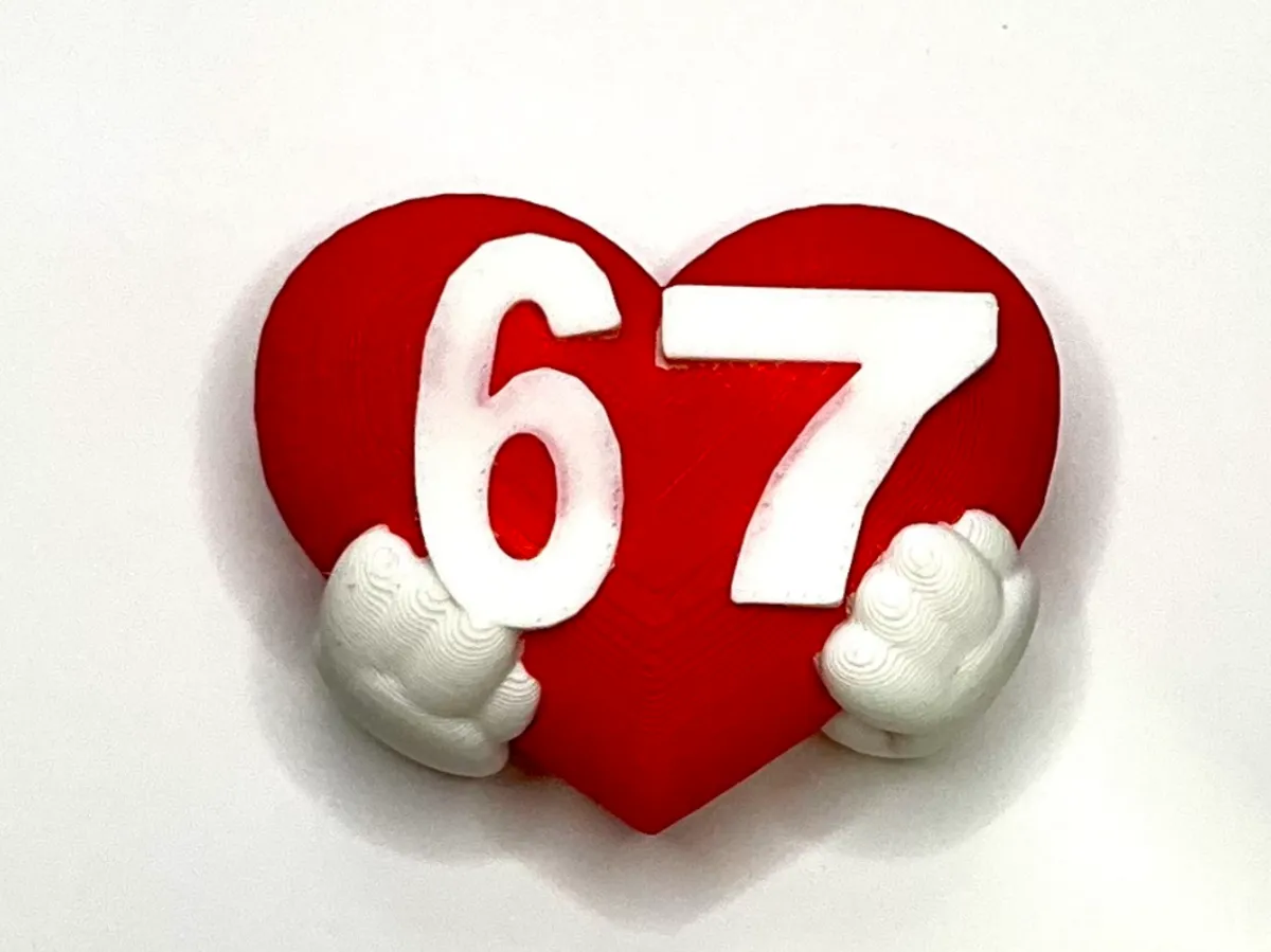 67 Heart - Free 3D Print Model - MakerWorld