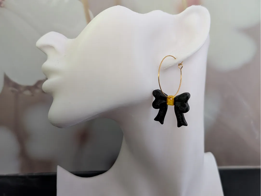 Ribbon Knot Earrings - Free 3D Print Model - MakerWorld