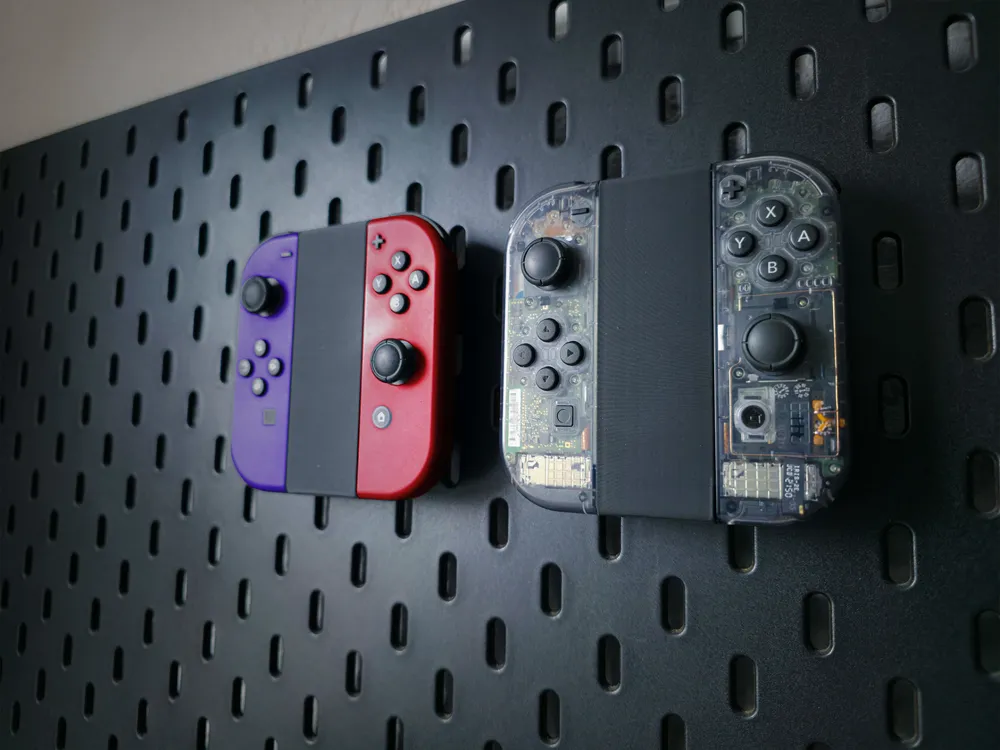 Nintedo Switch Joycon Holder | IKEA Skådis by Hollandje MakerWorld: Download Free 3D Models