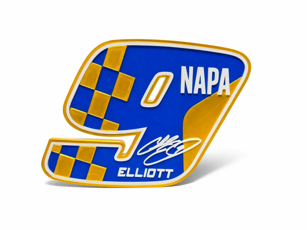 Chase Elliott Napa 9 NASCAR Sign - Free 3D Print Model - MakerWorld