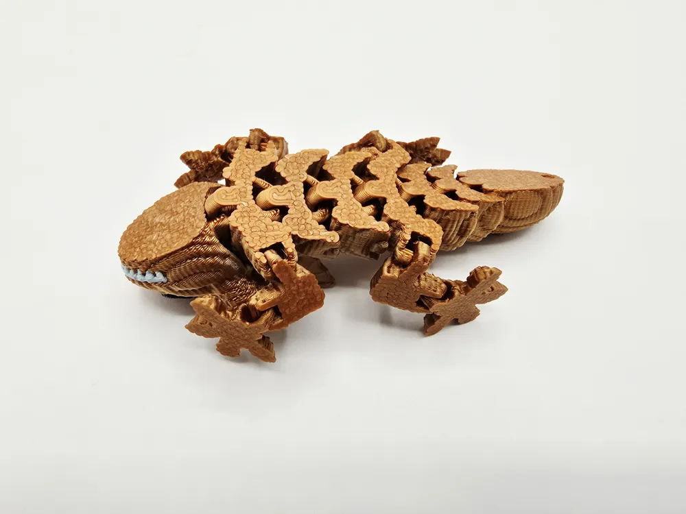 Flexi Crochet Dragon Keychain - Free 3D Print Model - MakerWorld