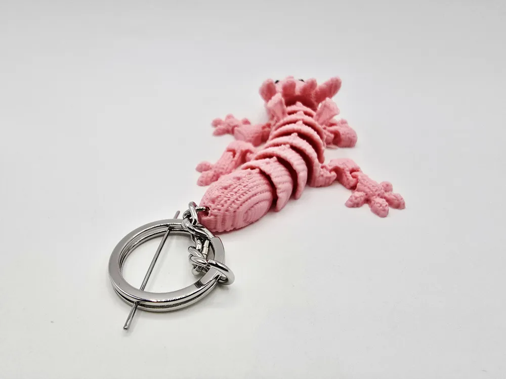 Flexi Crochet Dragon Keychain - Free 3D Print Model - MakerWorld