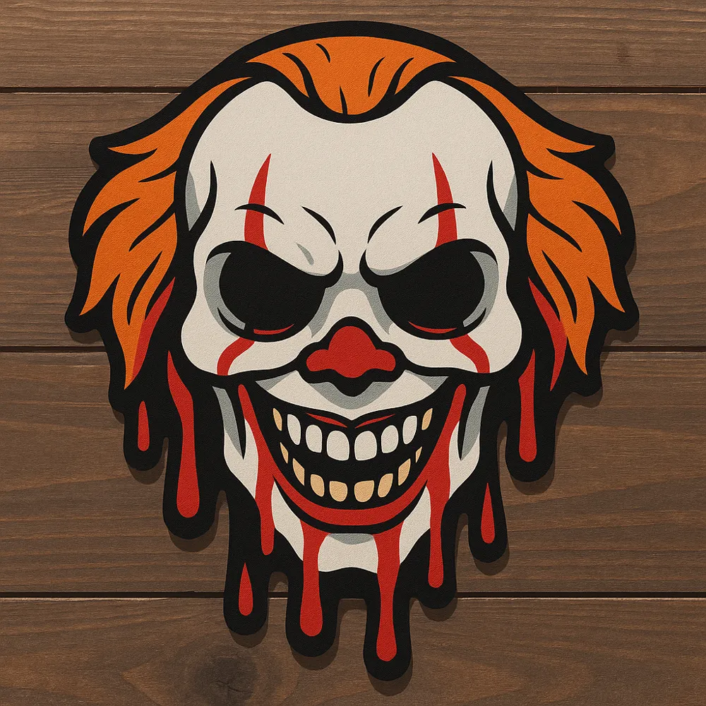 Pennywise Dripping Skull Wallart by 3DPrintsForYou MakerWorld: Download ...