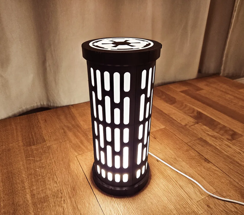 Star Wars Death Star Wall Lamp - Free 3D Print Model - MakerWorld