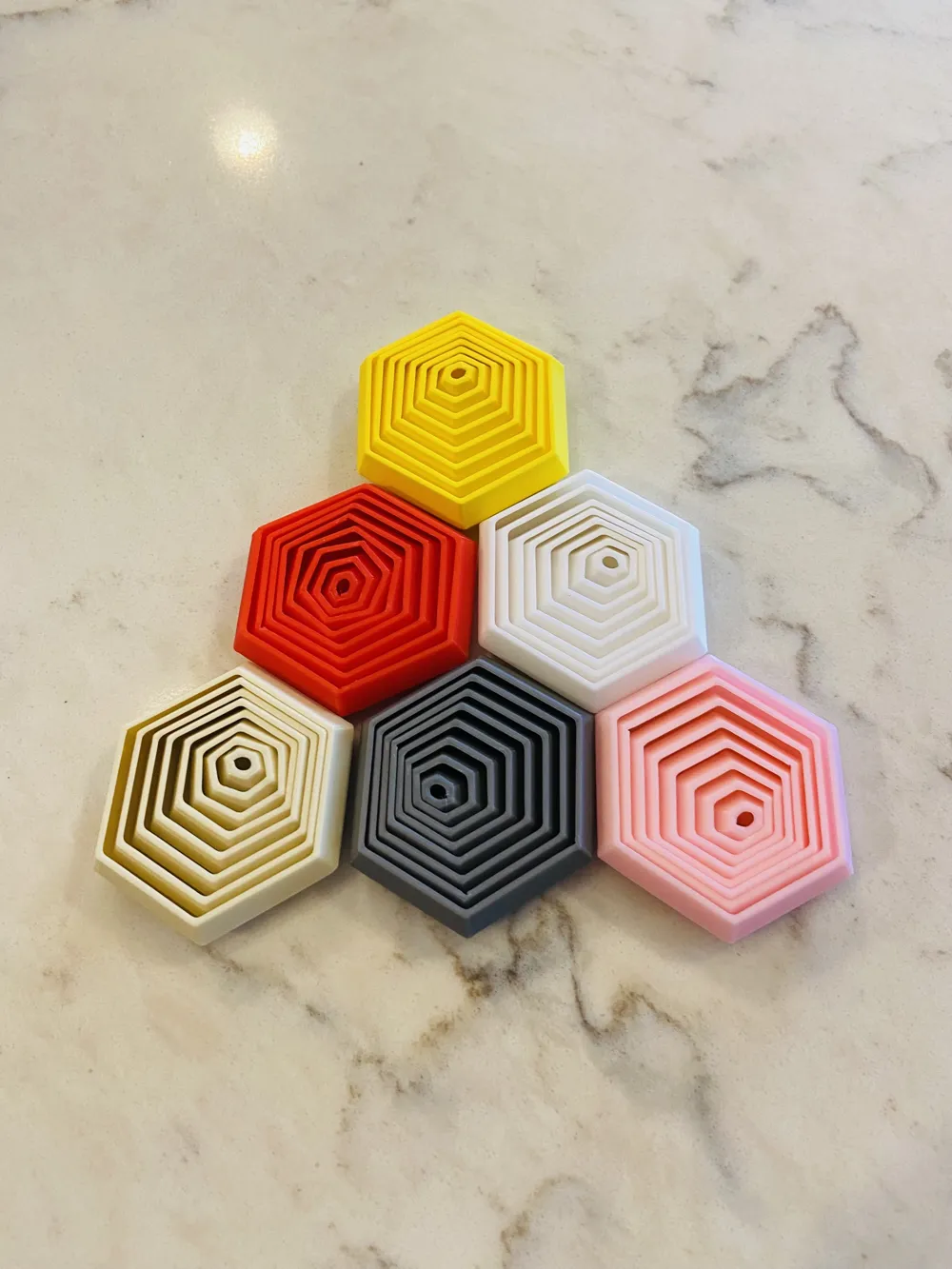 Mini Hexagon Drop Fidget - Free 3D Print Model - MakerWorld