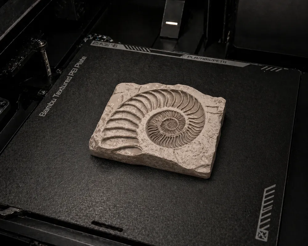 Ammonite Fossil Wall Decor / Coastal Style - Free 3D Print Model ...