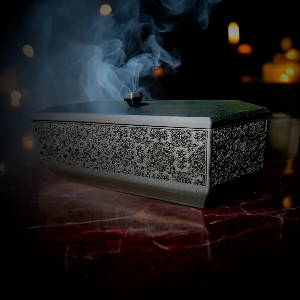 Ornate Wide Incense Box with Lid by Boodl3D MakerWorld: Download Free ...