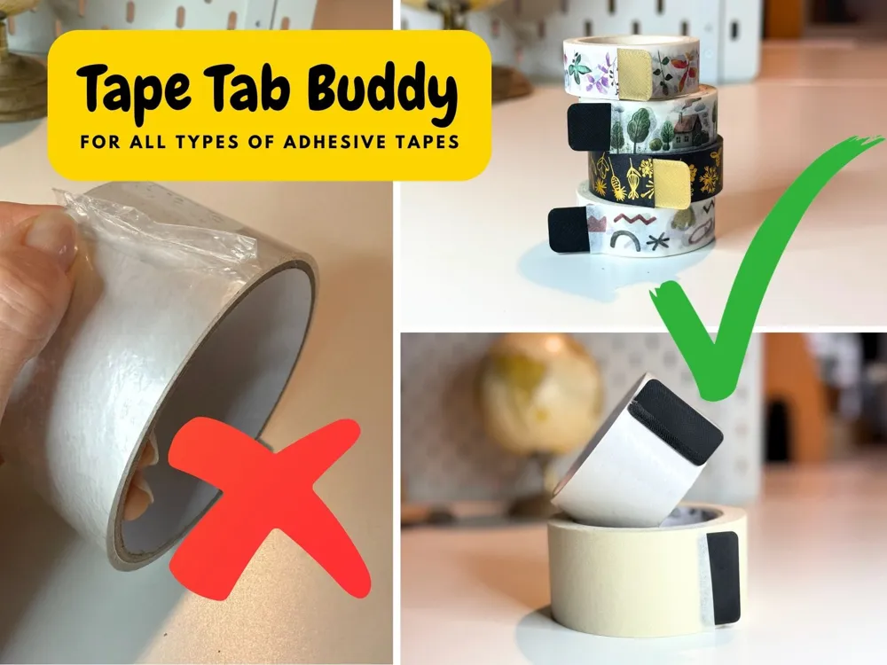 Tape Tab Buddy – For Washi, Scotch & Other Tapes by A1miniCZ - MakerWorld