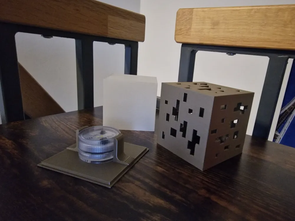 Minecraft Diamond Ore Cube Lamp for LED Tealight Remixed by babodad ...