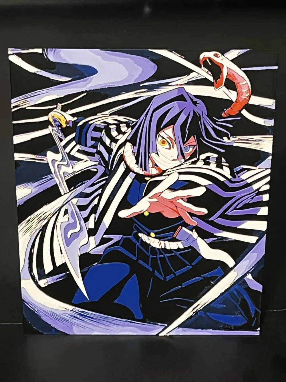Serpent Hashira Obanai Iguro Demon Slayer Hueforge by FantasyZ ...