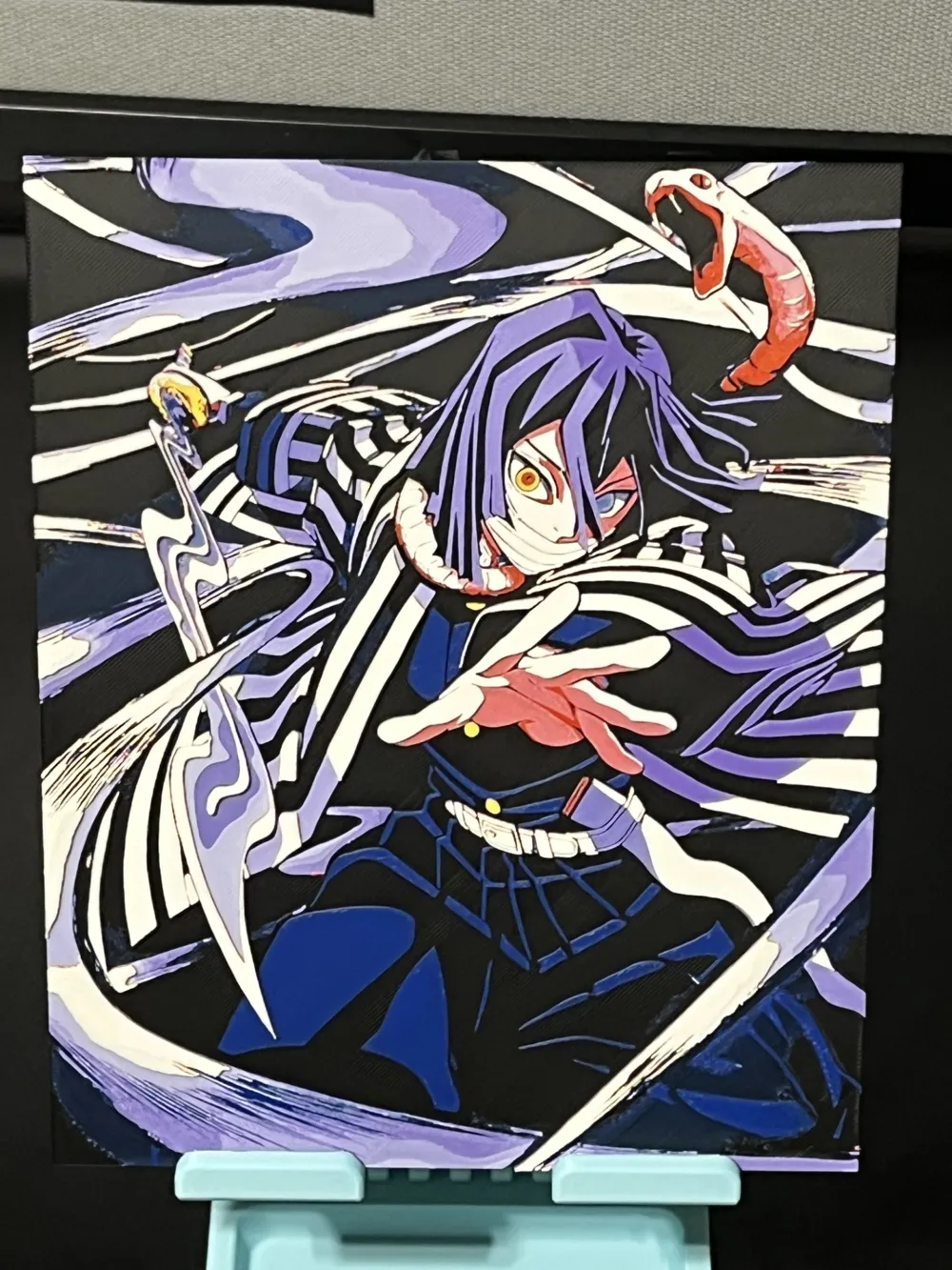 Serpent Hashira Obanai Iguro Demon Slayer Hueforge by FantasyZ ...