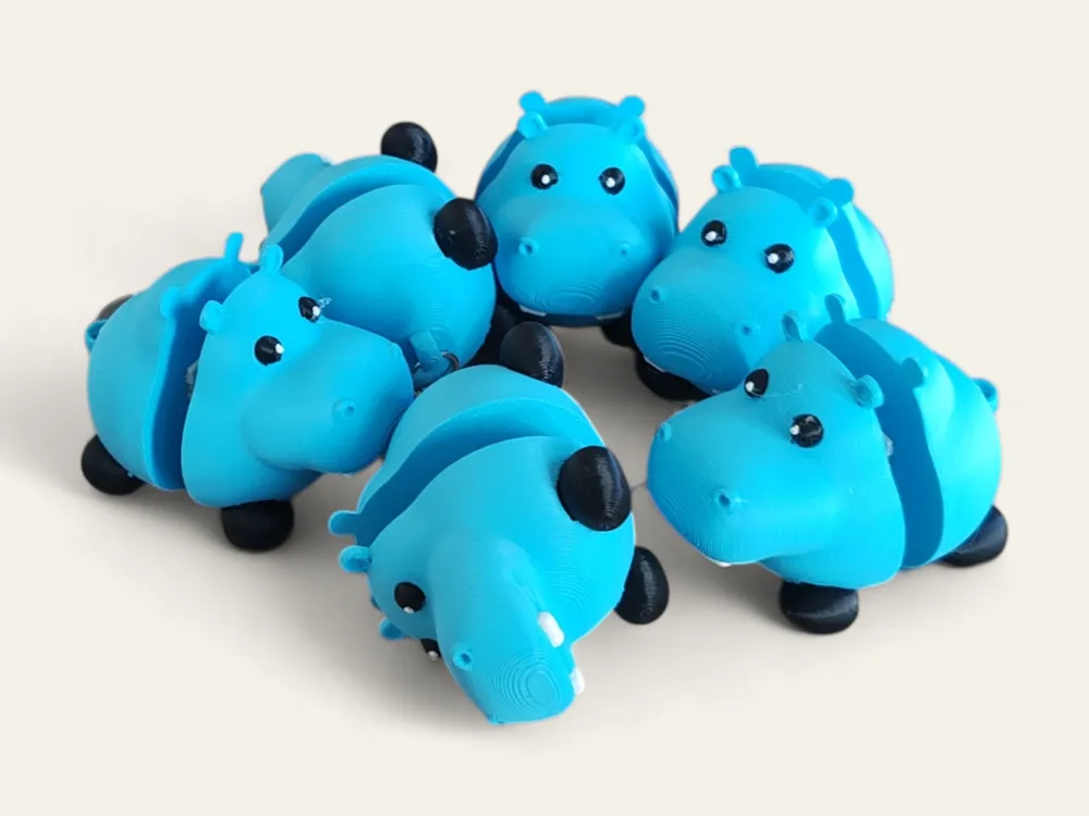 Hippo Sculpt Clicker - Animix Series - No Support - Free 3D Print Model ...