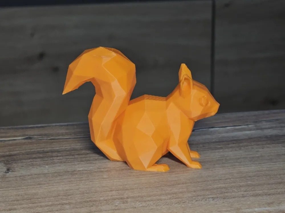 Low Poly Squirrel | Cute 3D Model - Free 3D Print Model - MakerWorld