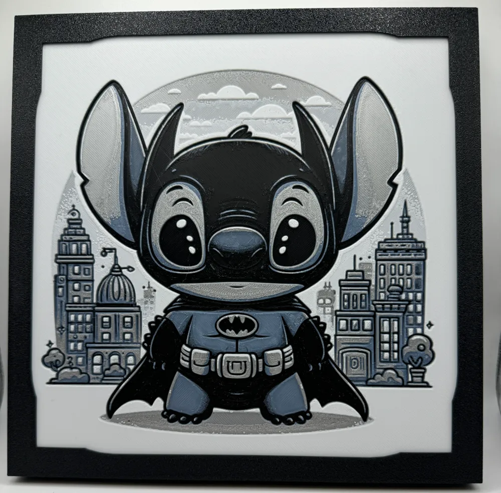 Stitch - Batman Cosplay Hueforge by Canadian Gamer - MakerWorld