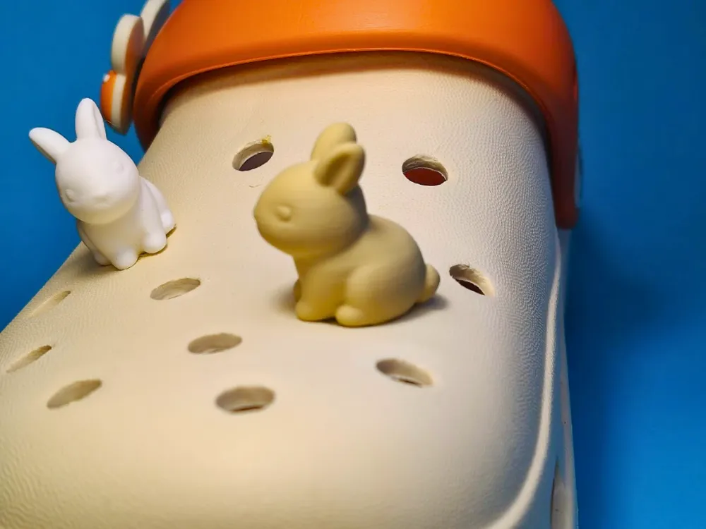 Rabbit croc charm (Jibbitz) by ThemeParkBoy MakerWorld: Download Free ...
