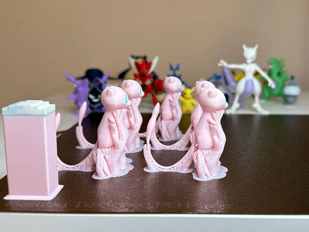 Mew Pokemon 3 Colors 51mm tall Freestanding by LCFigure MakerWorld ...