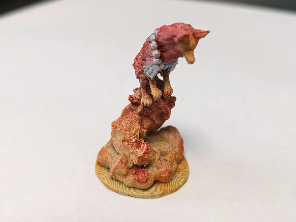 Lesser fire elemental Wolf Remixed by Darkwing - MakerWorld