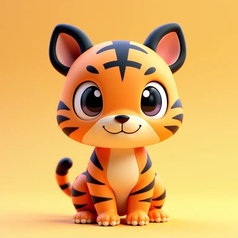 Tigger The Tiger - PrintMon 3D Animal Creature by MintyPrinty - MakerWorld